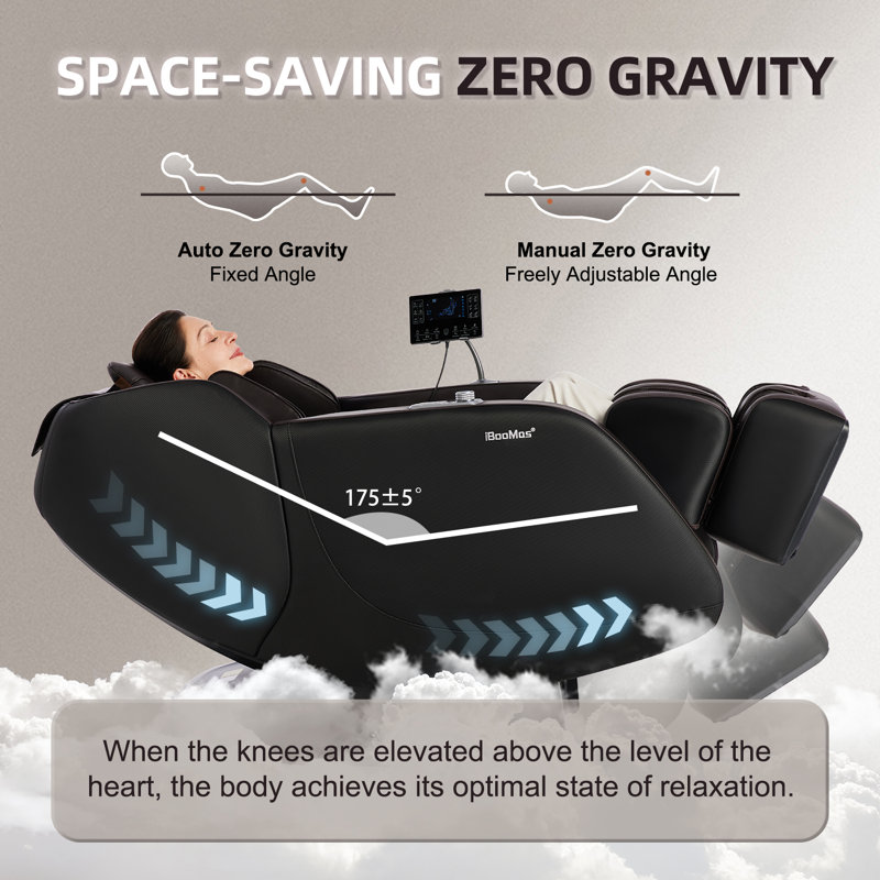 Inbox Zero 2025 Zero Gravity 3D Massage Chair Full Body Dual SL Track Massage Recliner & Reviews ...